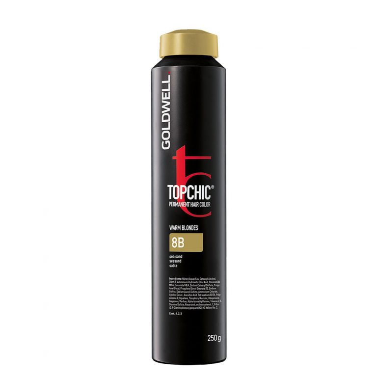 GOLDWELL TOPCHIC permanent hair color – 8B seasand, 250ml | e-laimalux
